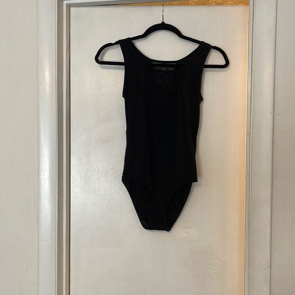 Tops | Mesh Body Suit Deep V Cut In Front And Back Full Coverage ...